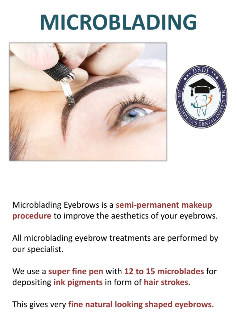Microblading Eyebrow Guide | PDF | Eyebrow | Medical Specialties