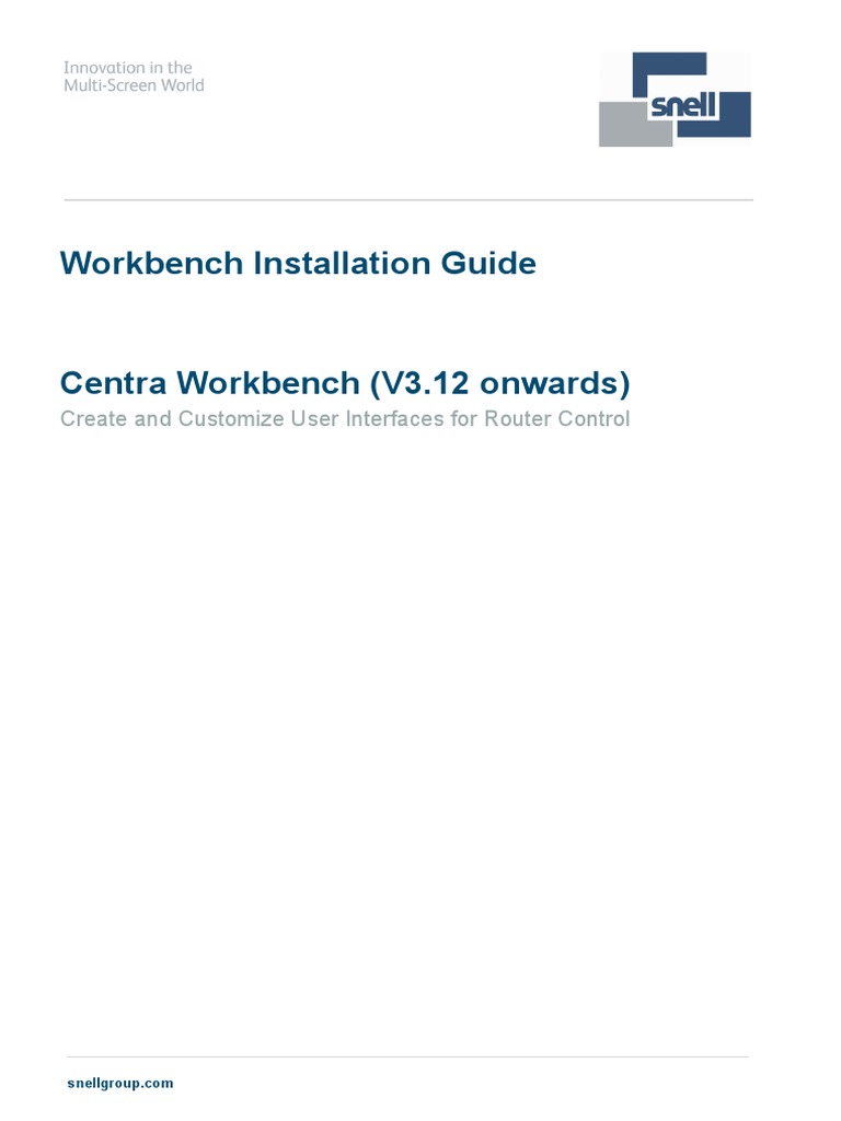 Workbench Installation Guide: Create and Customize User Interfaces For ...