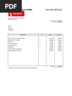 Nota Servis Mobil dan Invoice Bengkel | PDF
