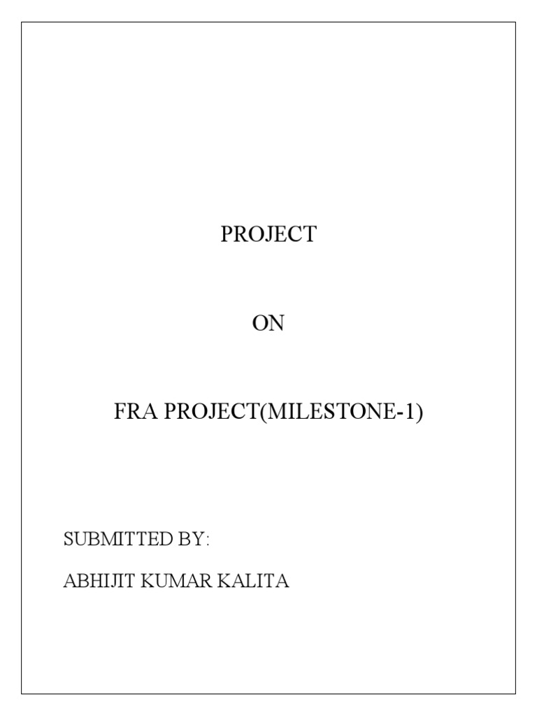 FRA Project | PDF | Coefficient Of Determination | Accuracy And Precision