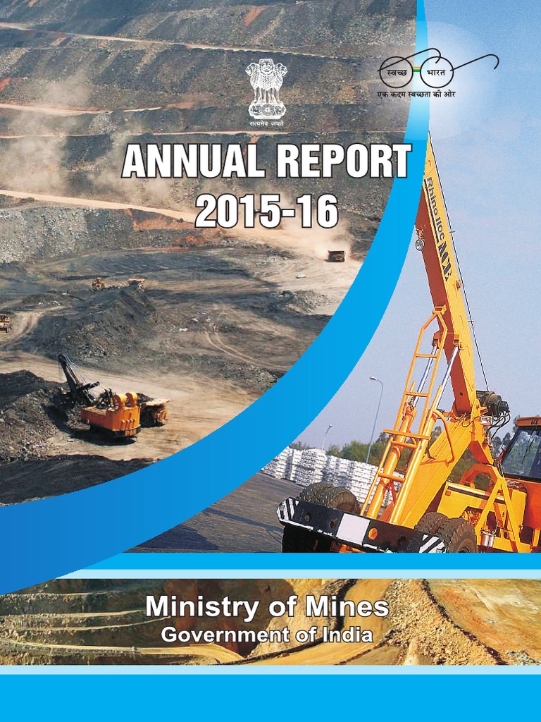 Mines AnualReport 2015-16 English | PDF | Mining | Minerals