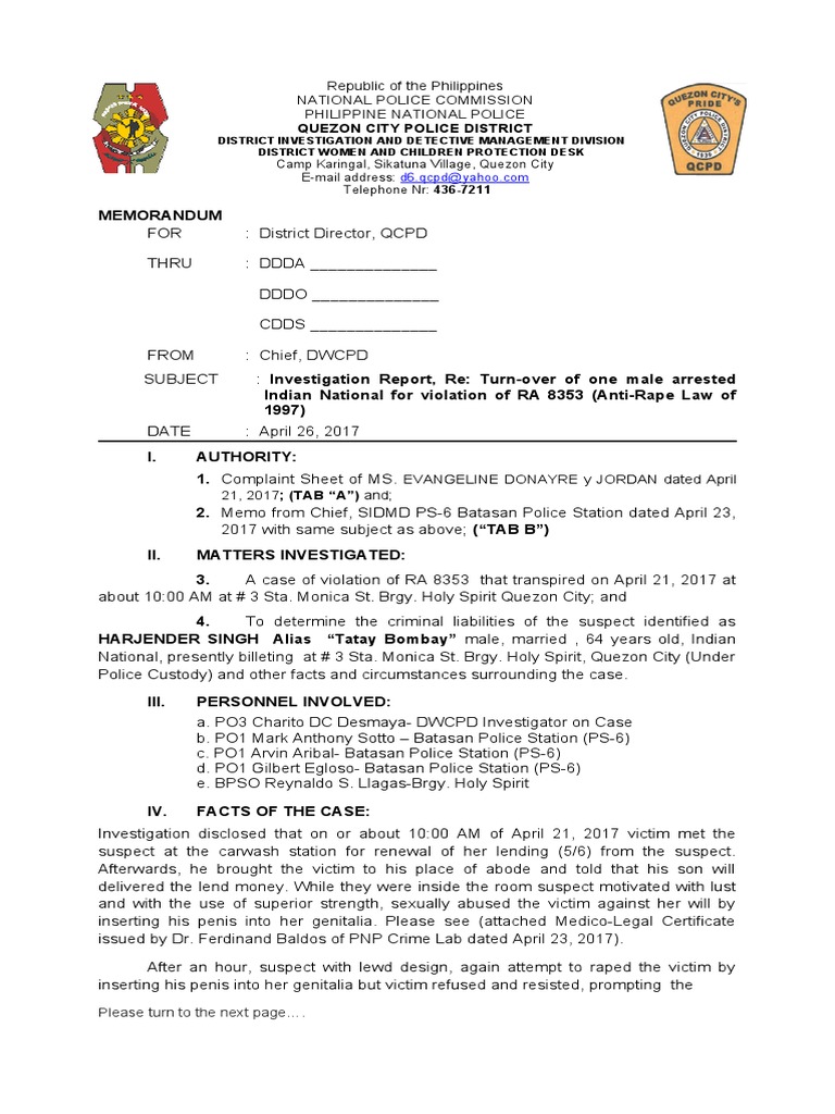 Republic of The Philippines National Police Commission Philippine ...