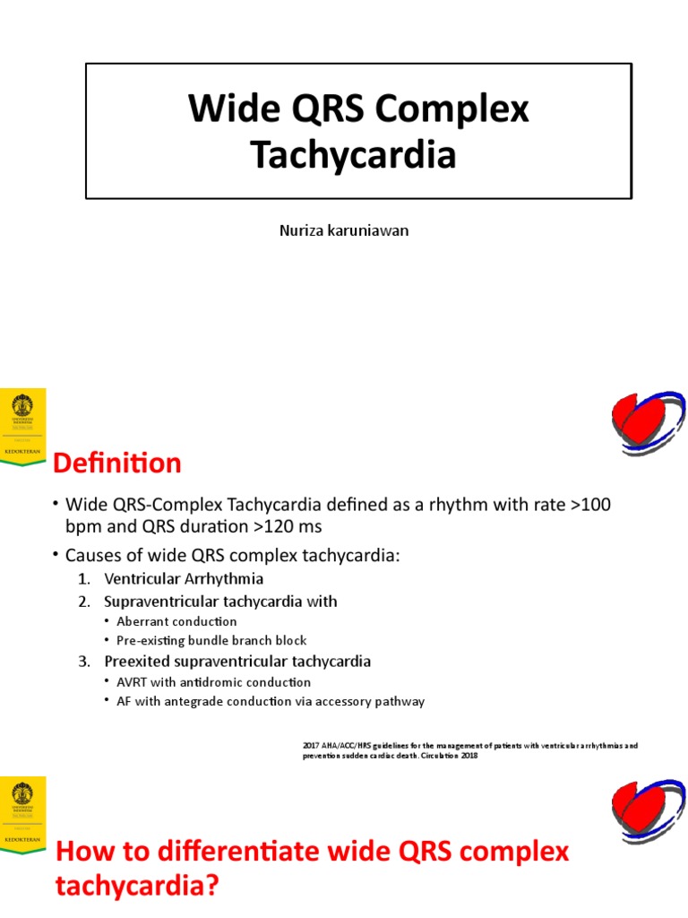 Wide QRS Complex Tachyarrhythmia | PDF | Cardiac Arrest ...