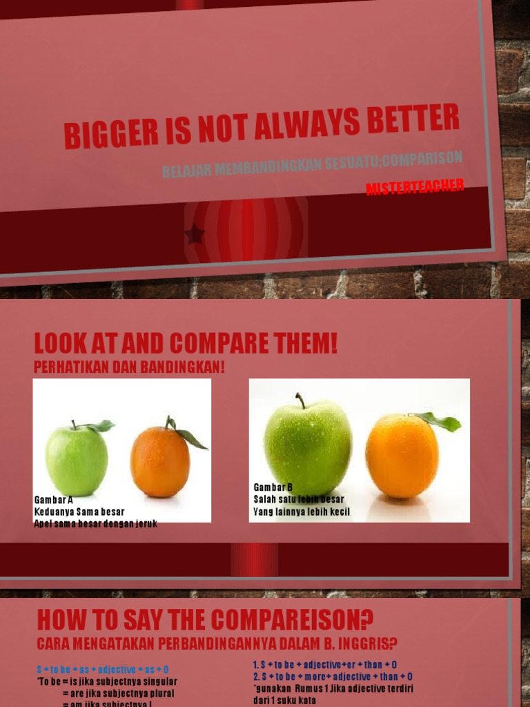 Bigger Is Not Always Better: Belajar Membandingkan Ses Uatu Comparison ...