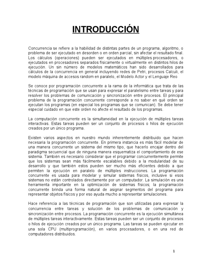 Taller de Programacion Concurrente | PDF | Hilo (Computación) | Lenguaje de programación