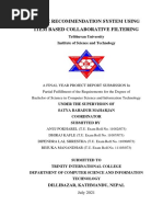 Movie Recommendation Project Report | PDF | Python (Programming Language) | Information Age