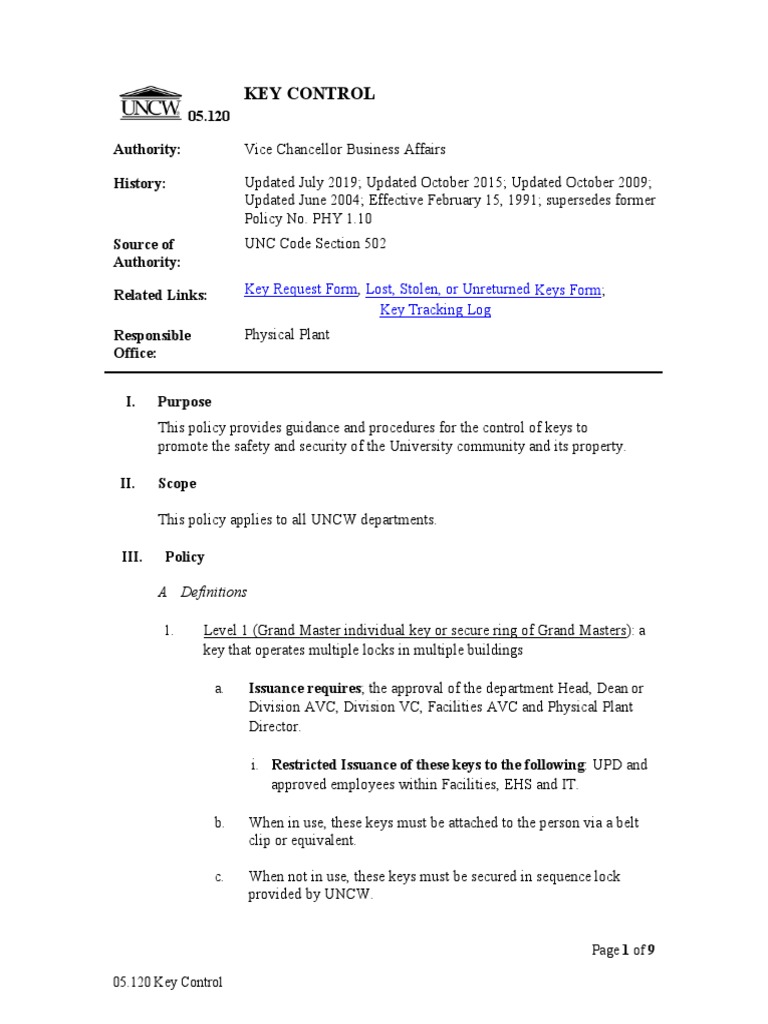 Key Policy | PDF