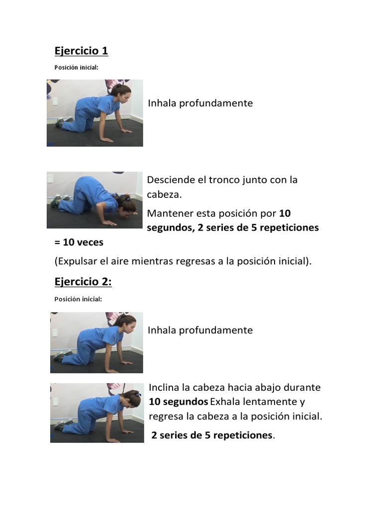 Ejercicios de Klapp - Escoleosis | PDF