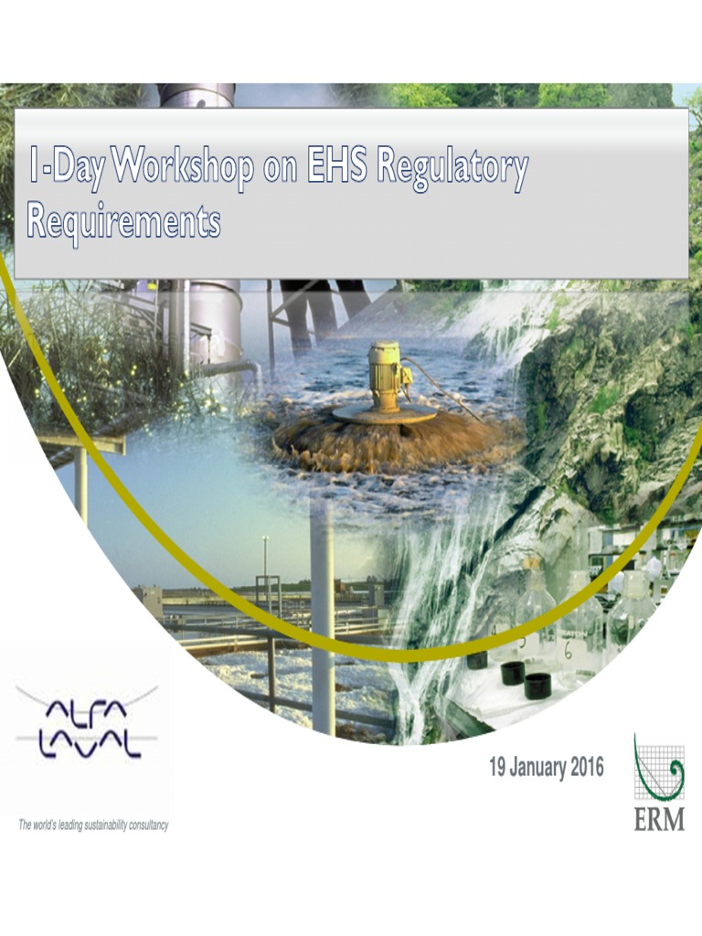 EHS Legal Regulations Training | PDF | Dangerous Goods | Wastewater