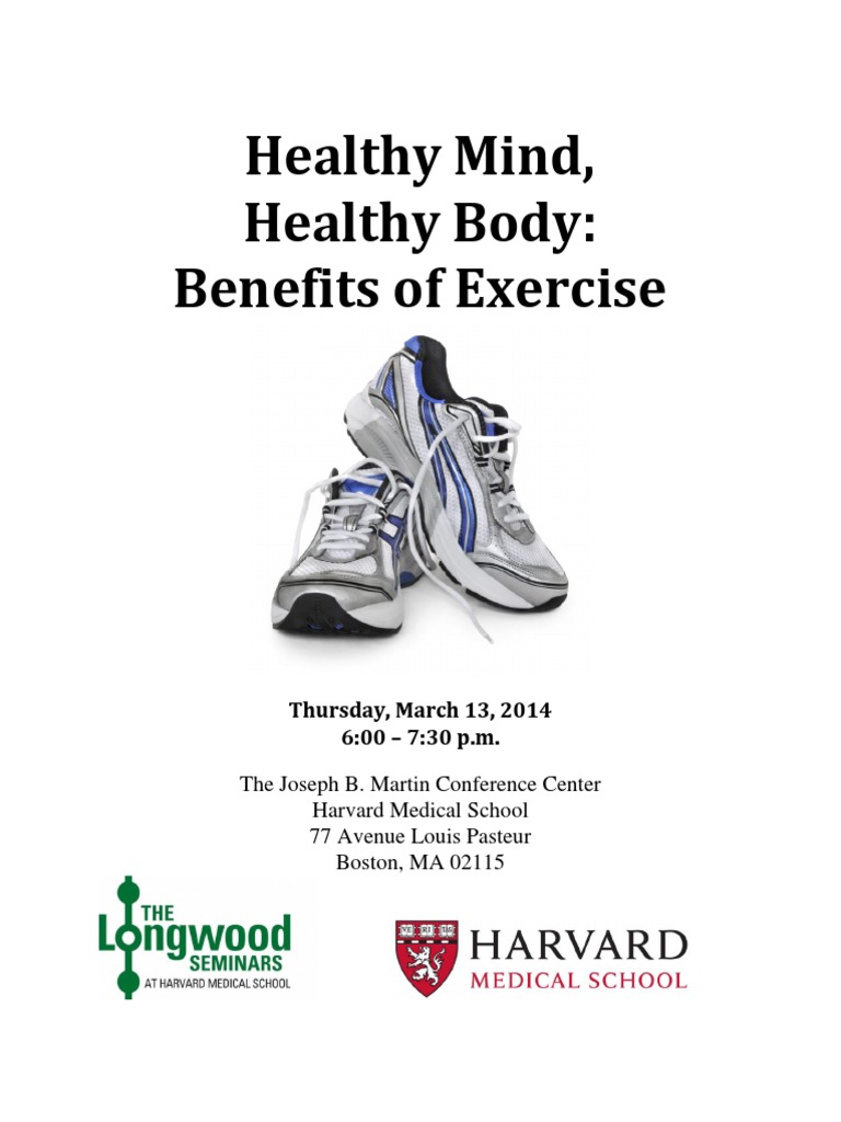 Healthy Mind, Healthy Body: Benefits of Exercise | PDF