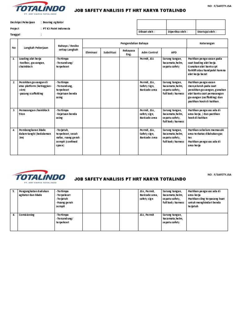 JSA Bearing Agitator ICI PAINT | PDF