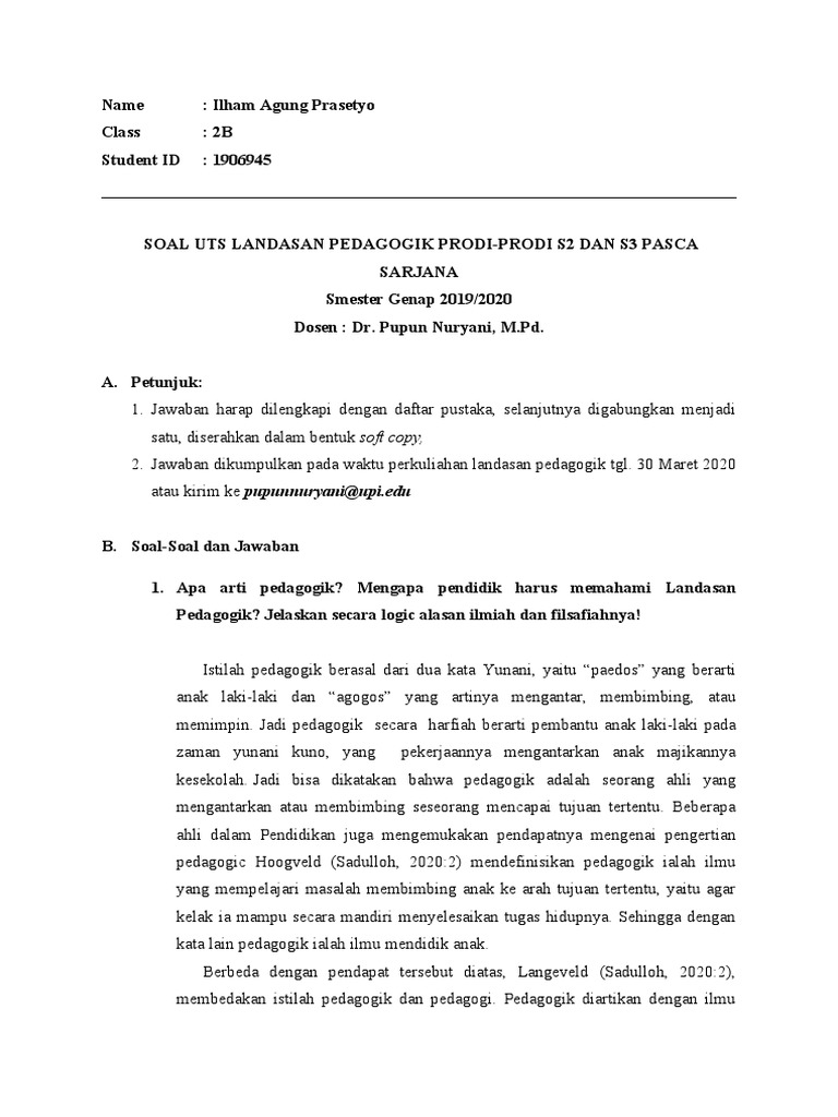 Ilham Agung Prasetyo - 1906945 - Kelas2B | PDF