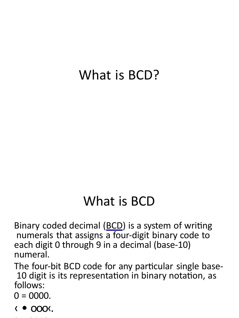 What Is BCD Number System PDF | PDF | Teaching Methods & Materials