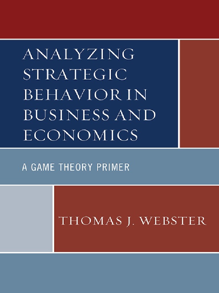 Analysing Strategic Behaviour | PDF | Game Theory