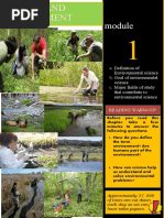 Module 1 (People and The Earth's Ecosystem) | PDF | Life | Ecology