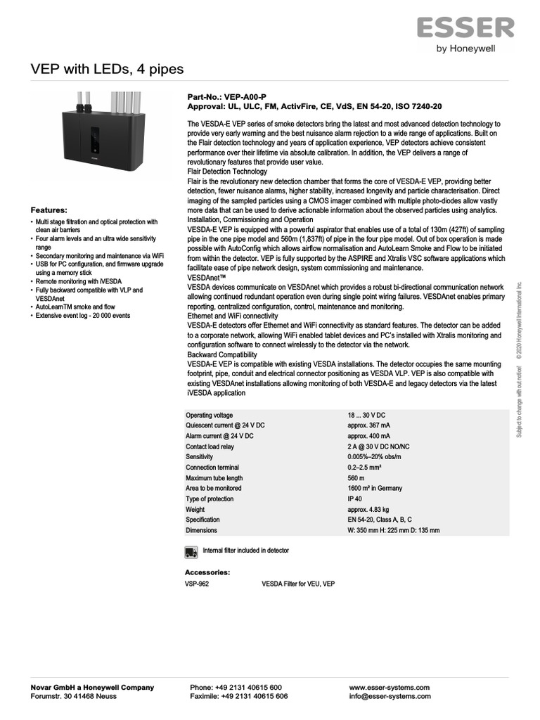 VEP-A00-P - VEP With LEDs 4 Pipes | PDF | Wi Fi | Computer Network
