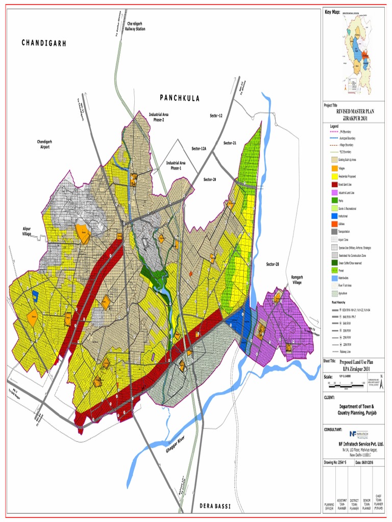 Zirakpur Master Plan 2031 - Revenue Map | PDF