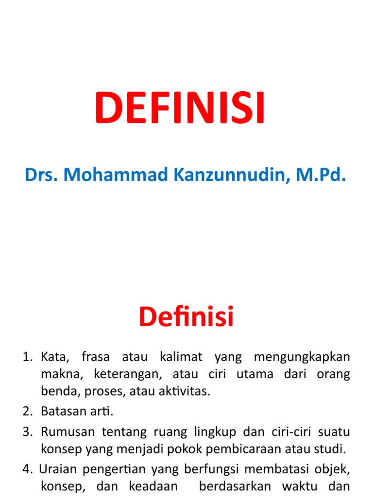 DEFINISI | PDF