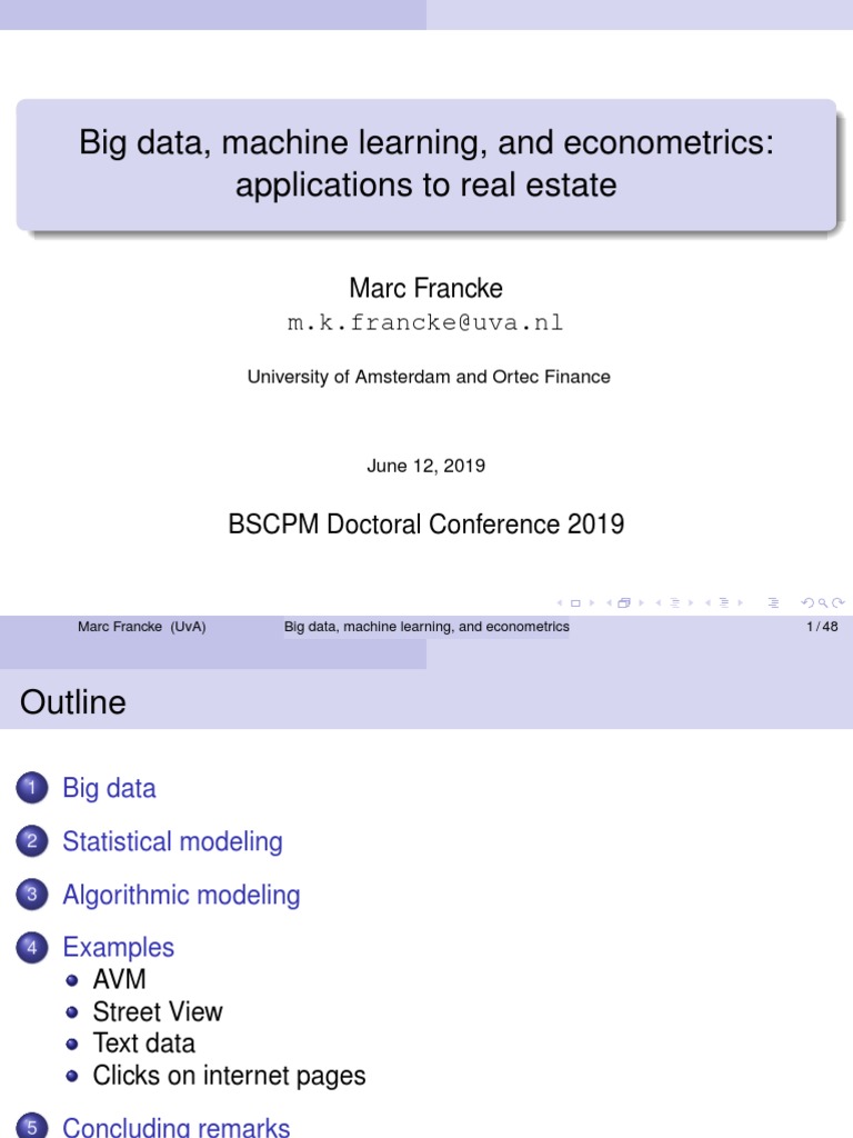Big Data, Machine Learning, and Econometrics | Download Free PDF ... Big Data, Machine Learning, and Econometrics | Download Free PDF ...