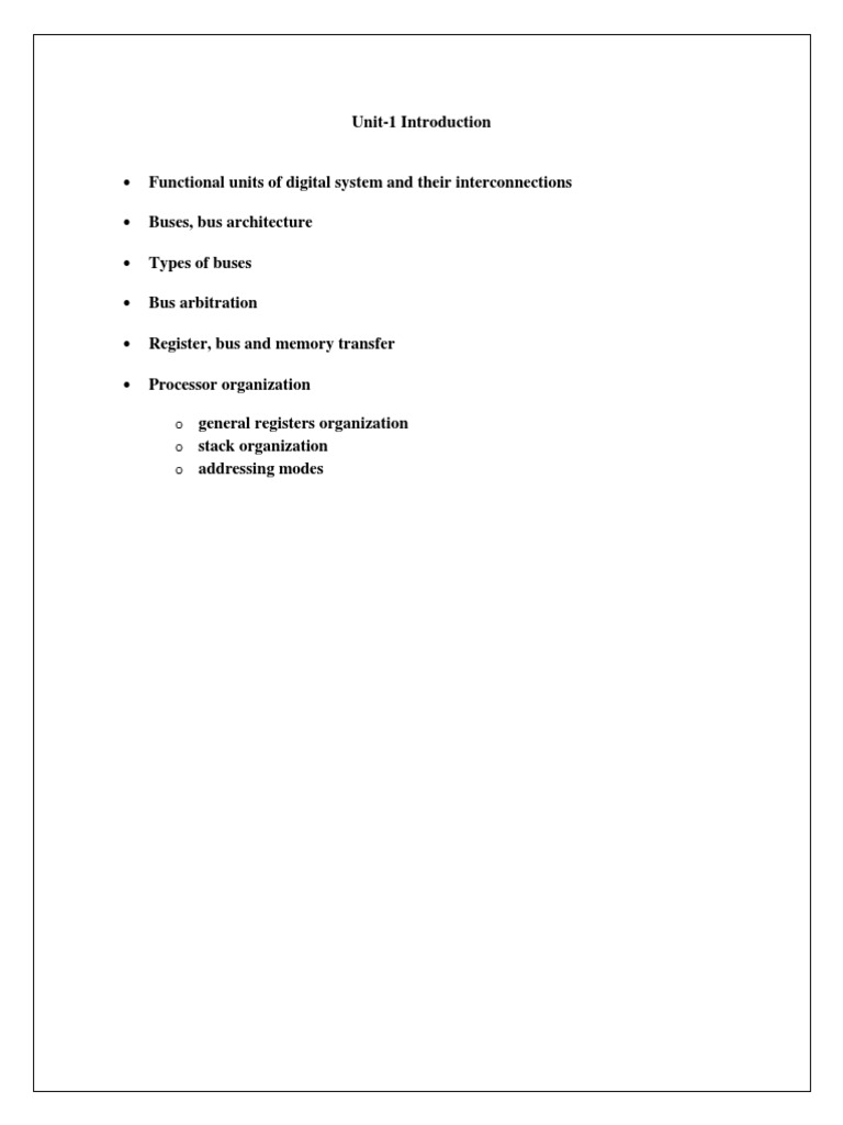 Coa Unit 1 | PDF | Computer Data Storage | Central Processing Unit