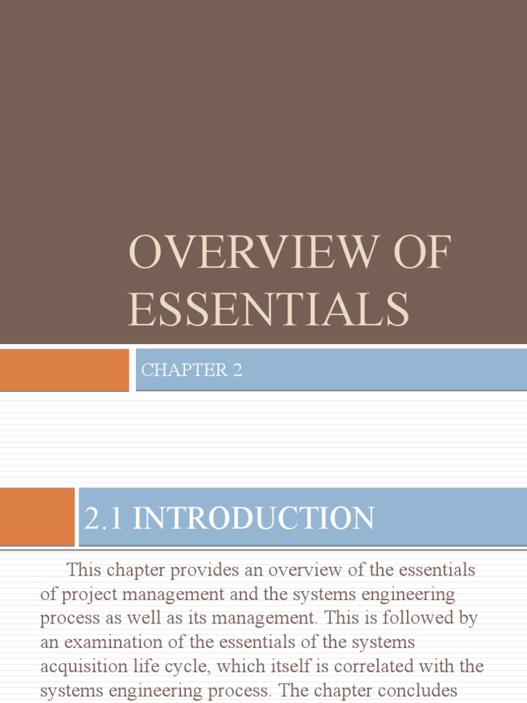 Chapter 2 CMPM | PDF | Systems Engineering | Project Management