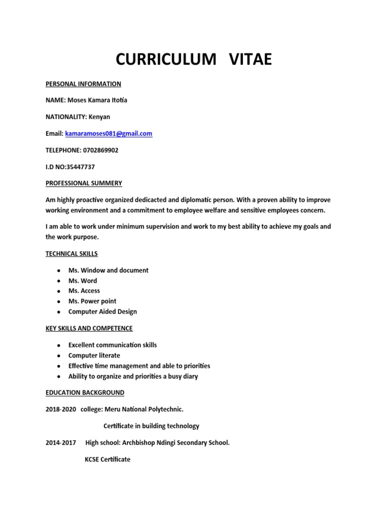 Curriculum Vitae: Ms. Window and Document Ms. Word Ms. Access Ms. Power ...