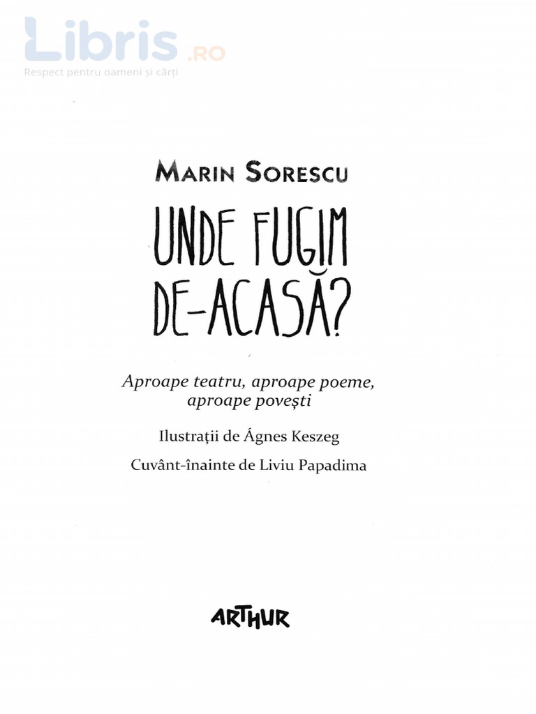 Unde Fugim De-Acasa - Marin Sorescu | PDF
