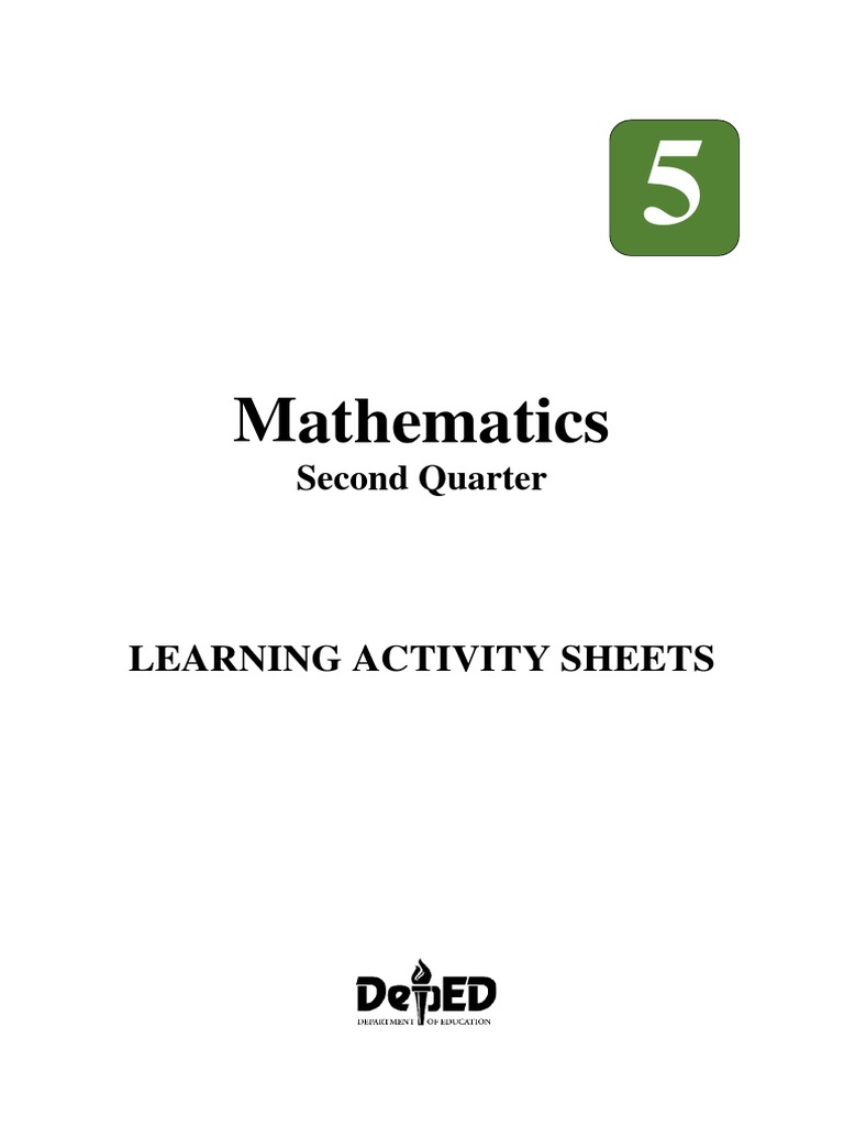 Grade 5 q2 Mathematics Las | PDF | Rounding | Ratio