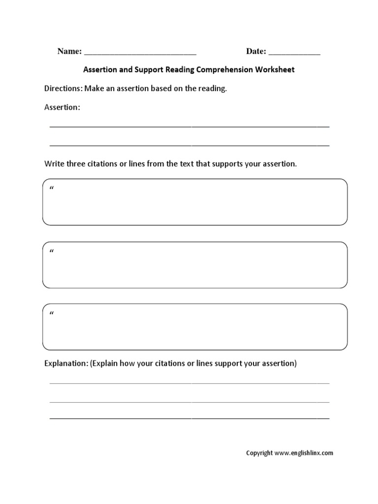 name-date-assertion-and-support-reading-comprehension-worksheet-pdf
