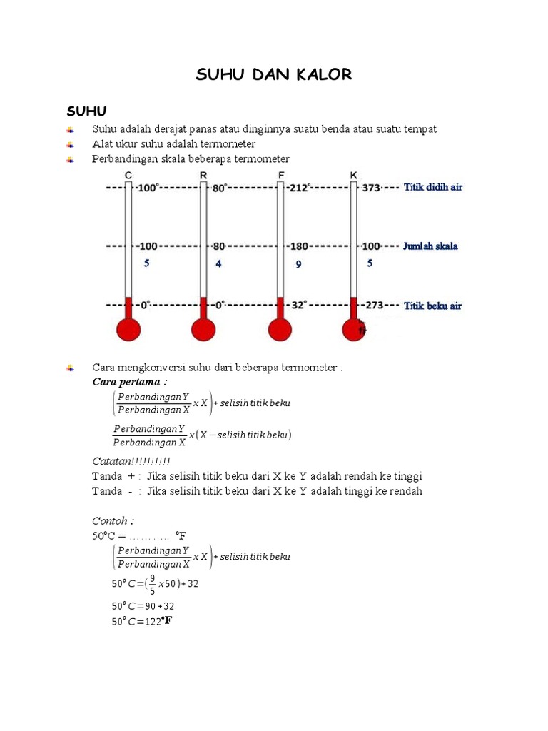 Suhu dan Kalor: Konsep Dasar dan Contoh | PDF
