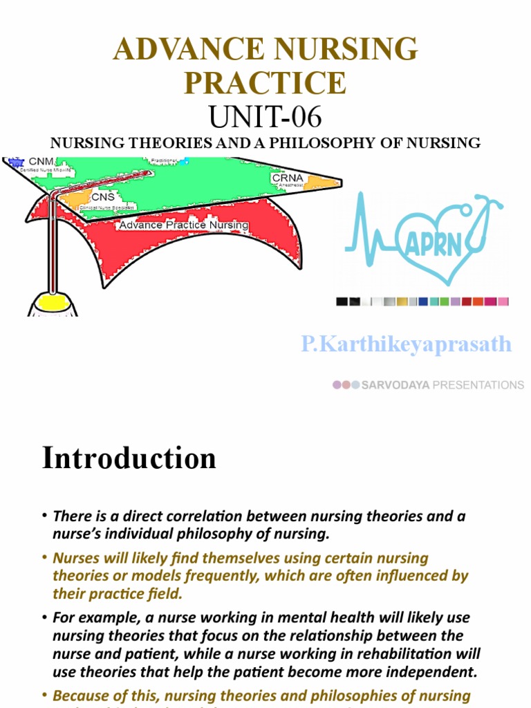 Nursing Theories and Philosophy Overview | PDF | Nursing | Theory