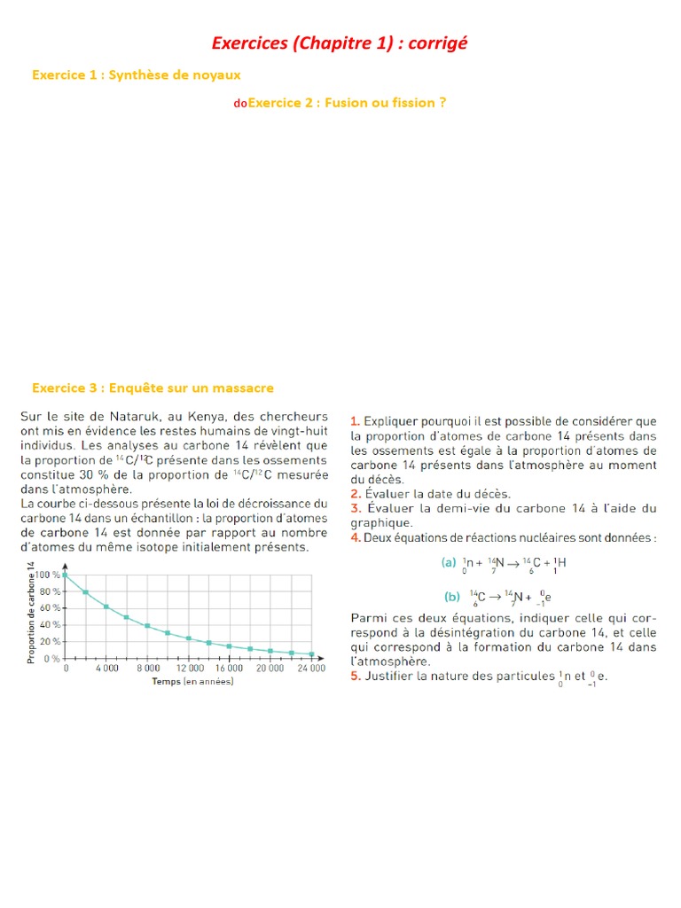 Exercices Chapitre 1 Elev | PDF