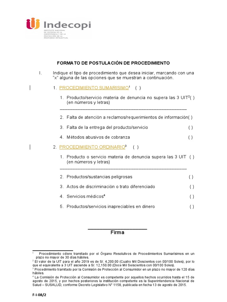 Formato de Postulacion | PDF
