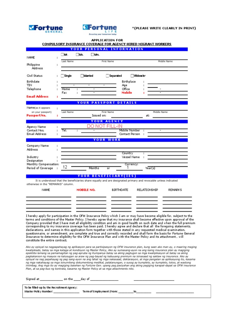 Do Not Fill-In: (Please Write Clearly in Print) | Download Free PDF ...