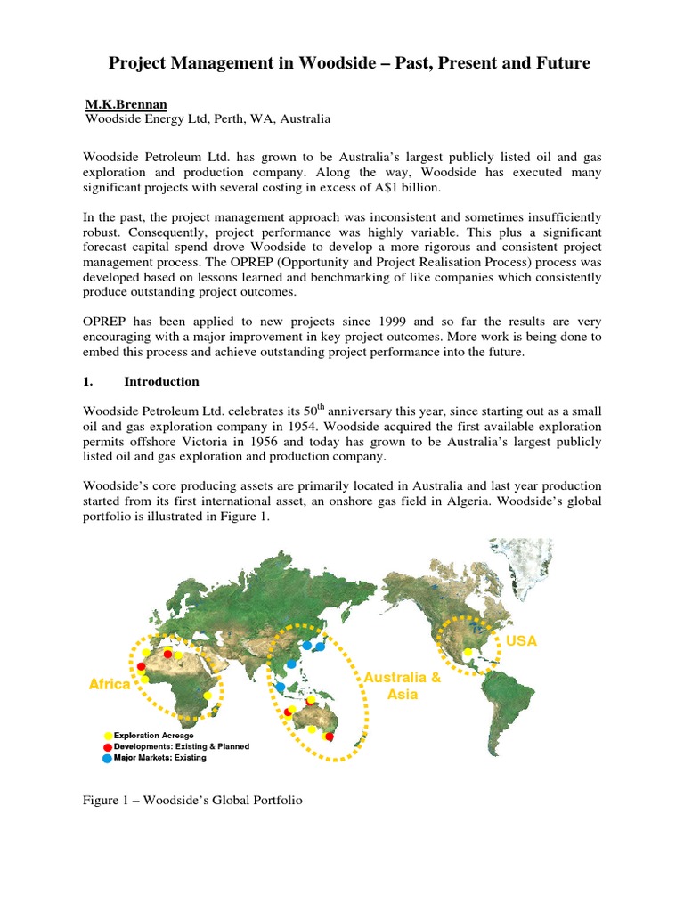 OPREP History | PDF | Project Management | Risk