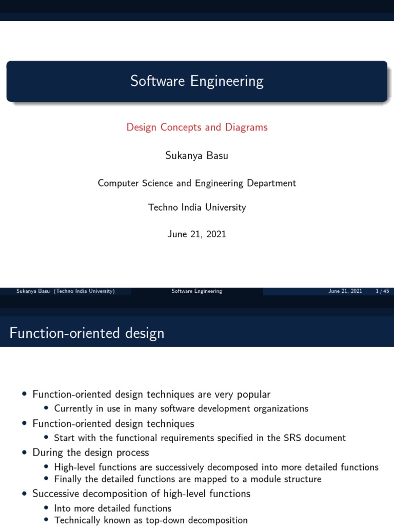 Software Engineering: Design Concepts and Diagrams | PDF | Scientific ...