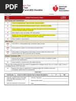 BLS Skills Checklist | PDF | Cardiopulmonary Resuscitation | Clinical ...