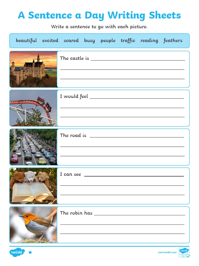 (1,2) Sentence - One A Day | PDF