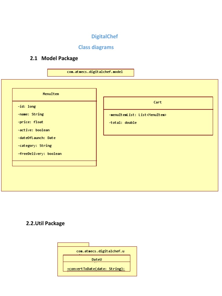 DigitalChef-Class Diagrams | PDF | Programming Paradigms | Systems ...
