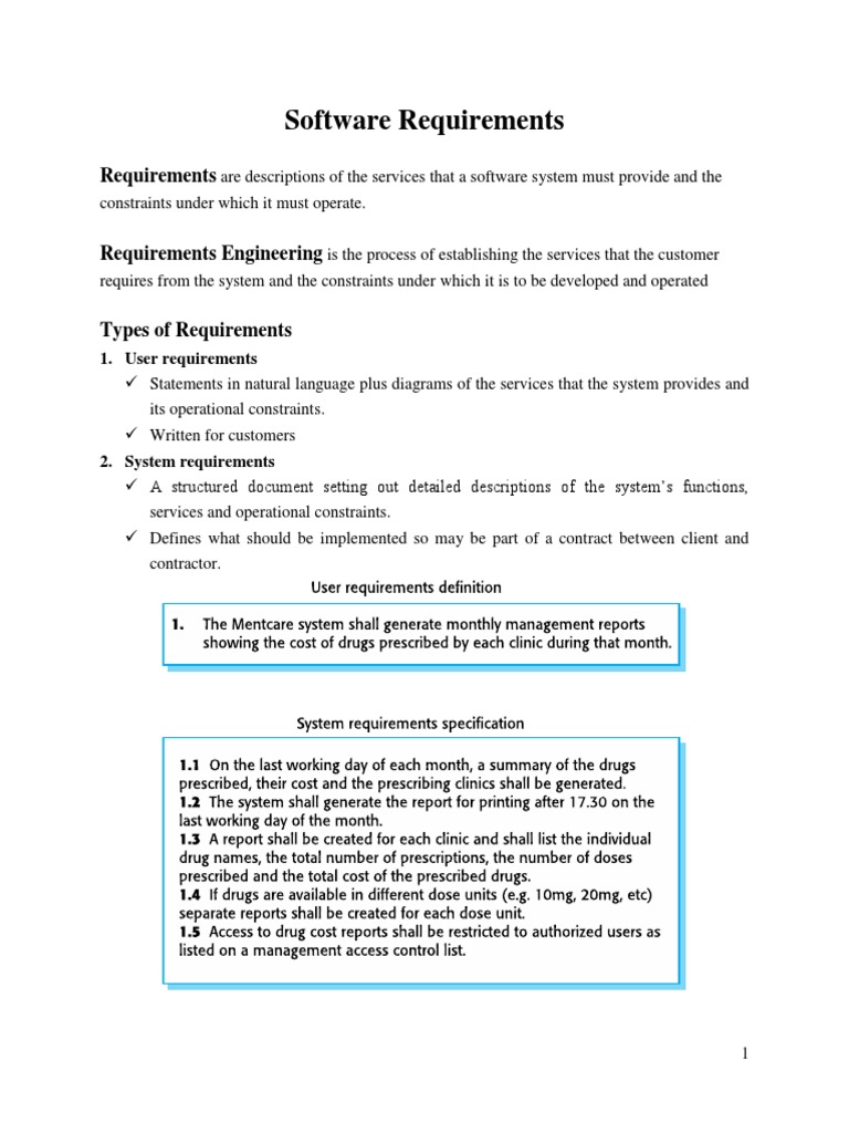 Software Requirements | PDF | Specification (Technical Standard) | Computing
