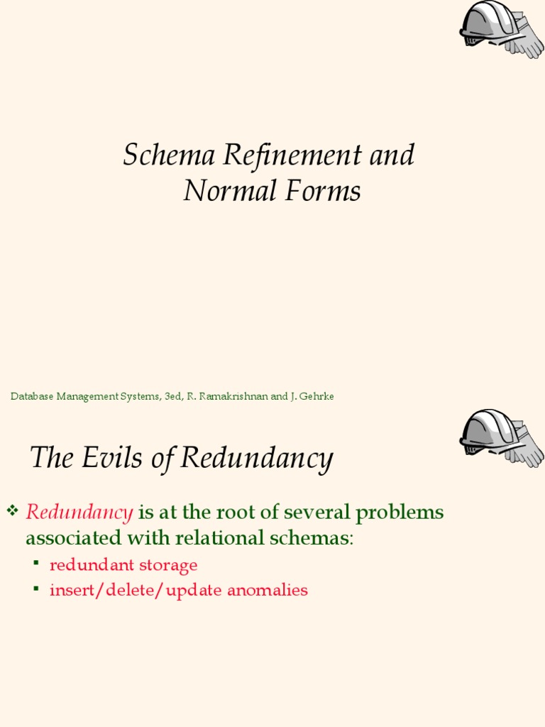 Schema Refinement | PDF | Computing | Scientific Modeling