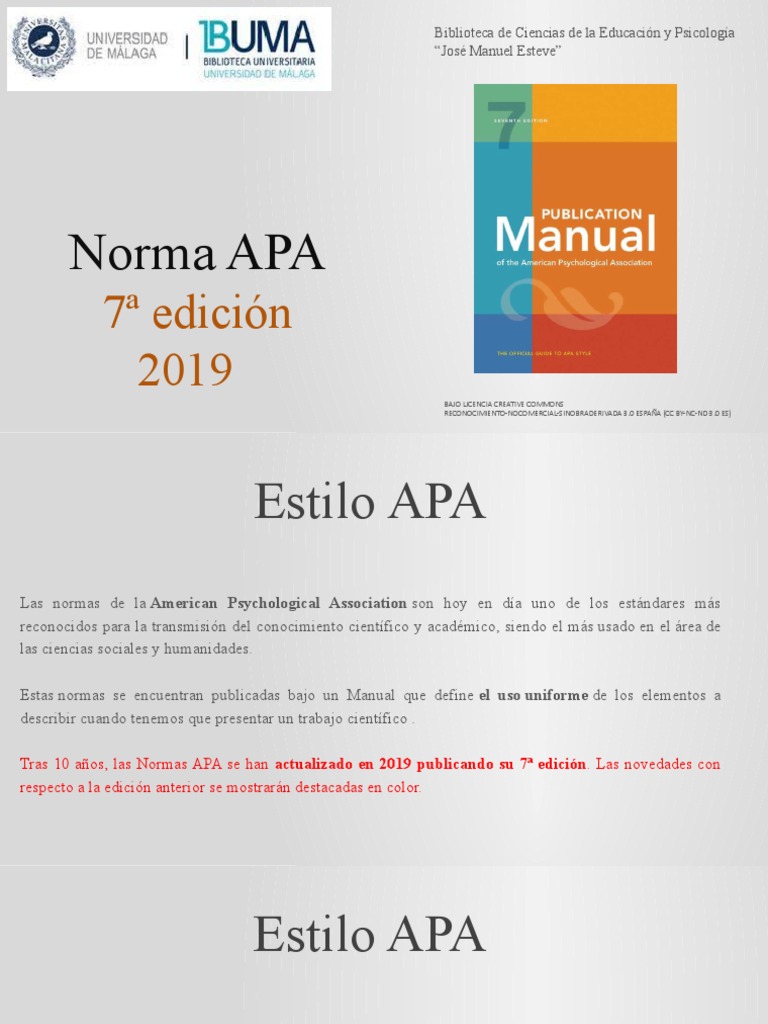 Norma Apa 2019 7 Edición Pdf Estilo Apa Comillas