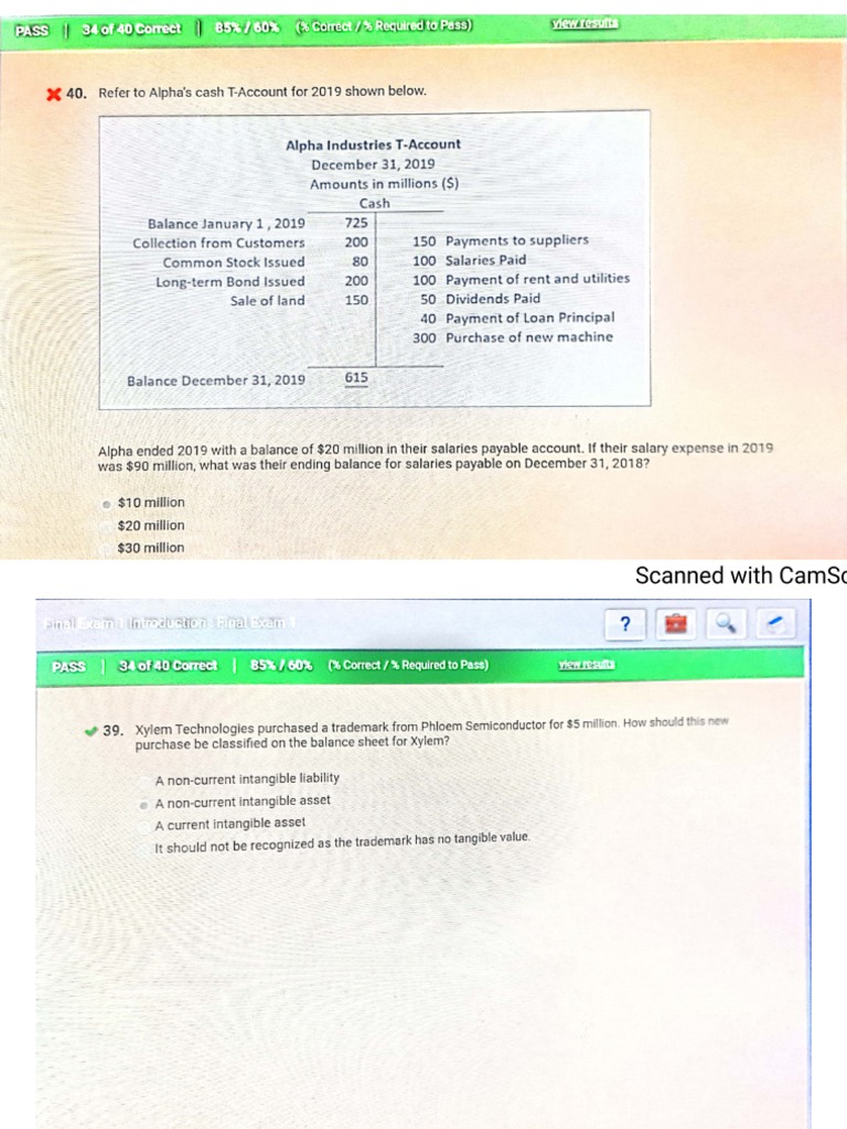 Financial Accounting Exam 1 | PDF
