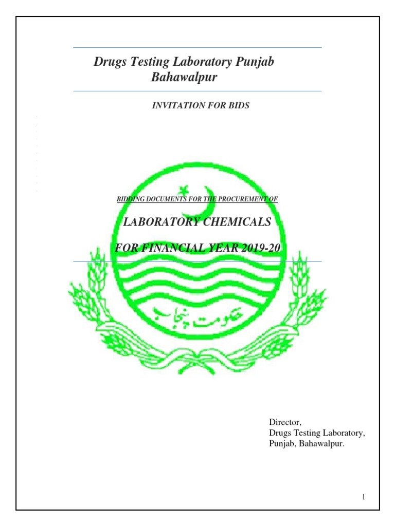 Drugs Testing Laboratory Punjab Bahawalpur: Laboratory Chemicals For ...