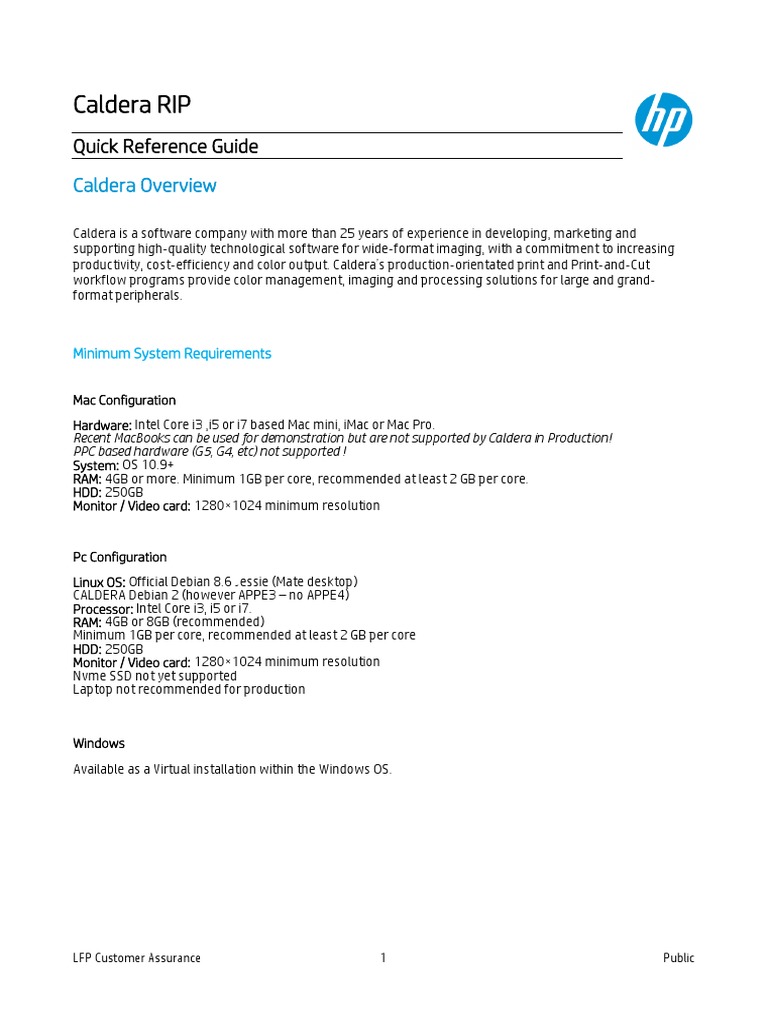 Caldera RIP: Quick Reference Guide | Download Free PDF | Macintosh ...
