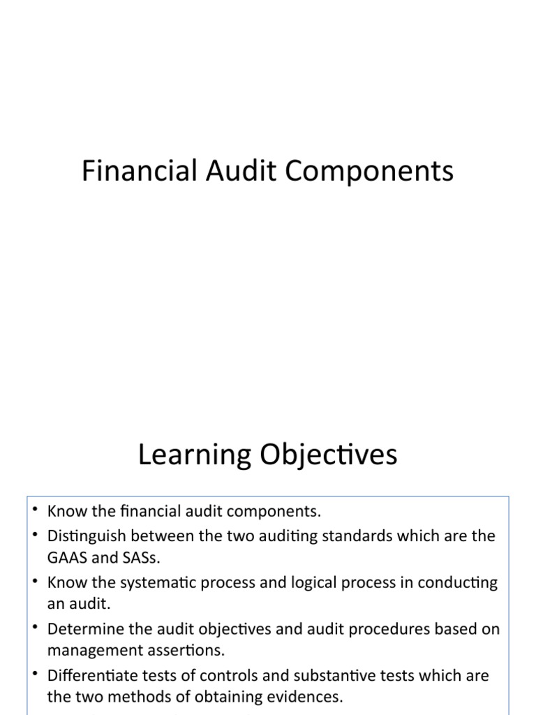 Understanding the Key Components of a Financial Audit | PDF | Financial ...