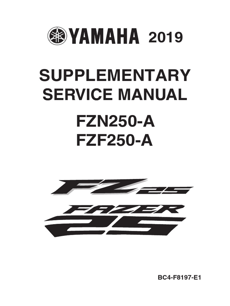 FZ25 Abs 2021 | PDF | Anti Lock Braking System | Brake