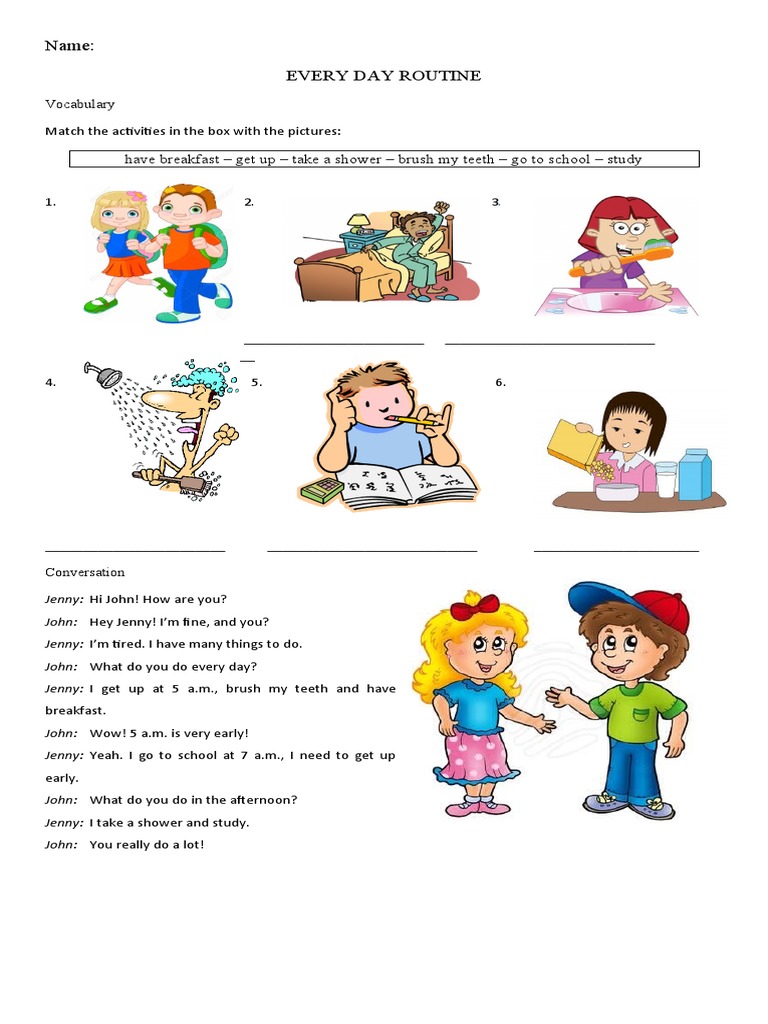 Simple Present Routines | PDF | Language Families | Linguistic Typology