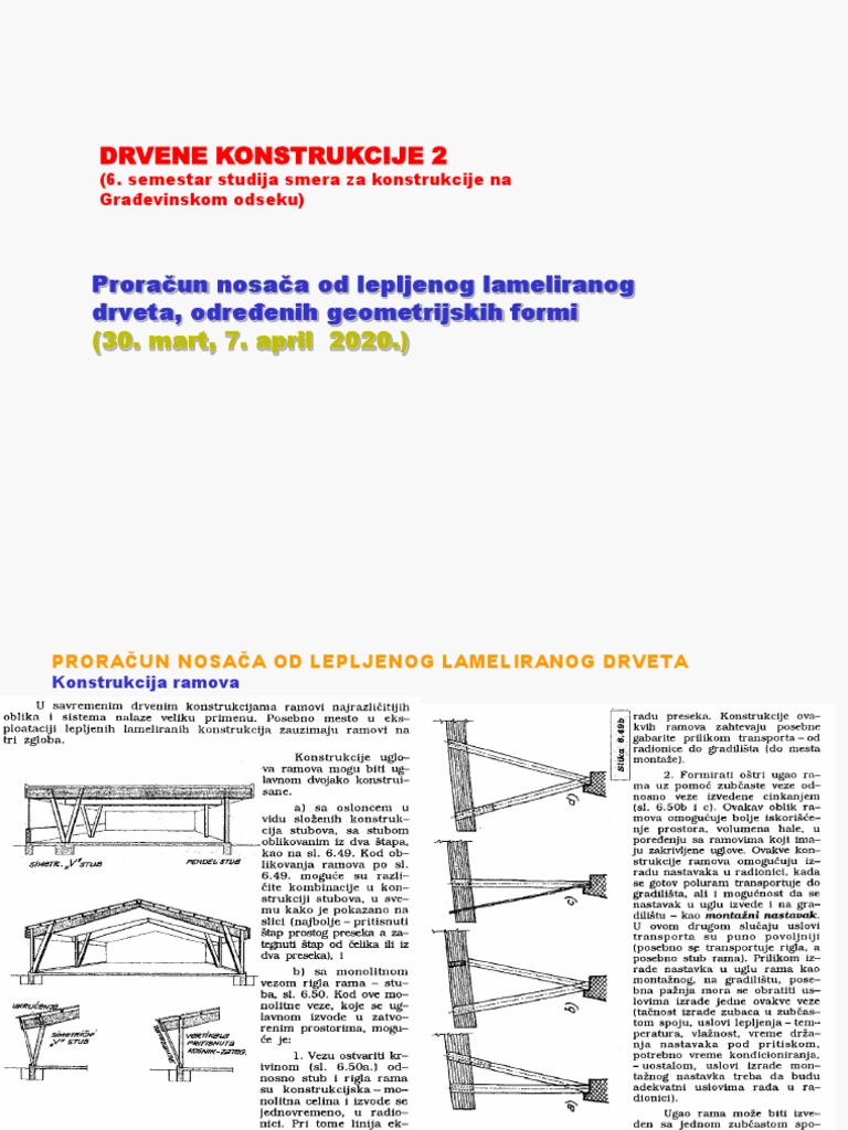 Drvene Konstrukcije 2-30.03.-07.04.2020 | PDF