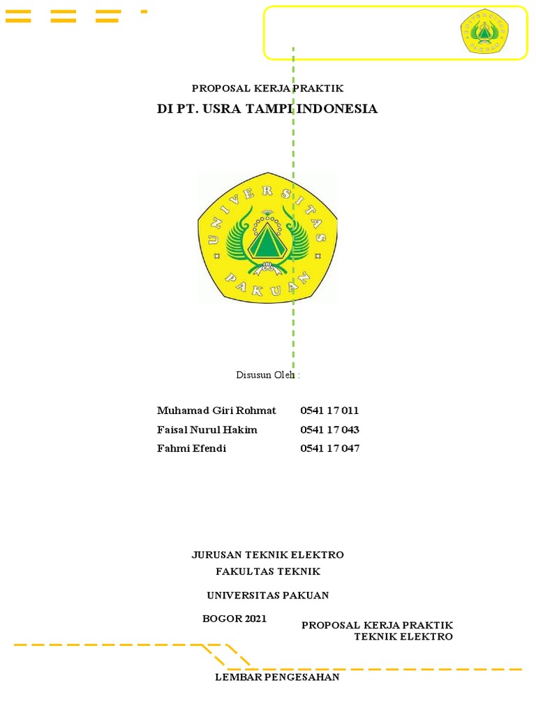 Proposal KP M. Giri PT. Usra Tampi Indonesia | PDF